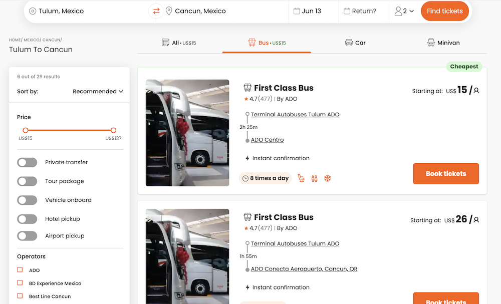 How to Book a Bus Ticket Online with ADO in English - Bookaway